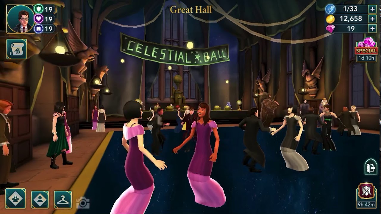 Harry Potter Hogwarts Mystery Celestial Ball - YouTube