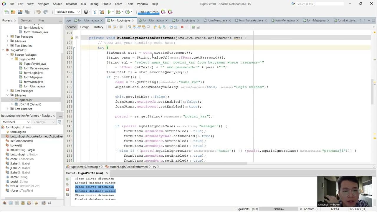 Login dan Hak Akses dalam JAVA GUI - YouTube