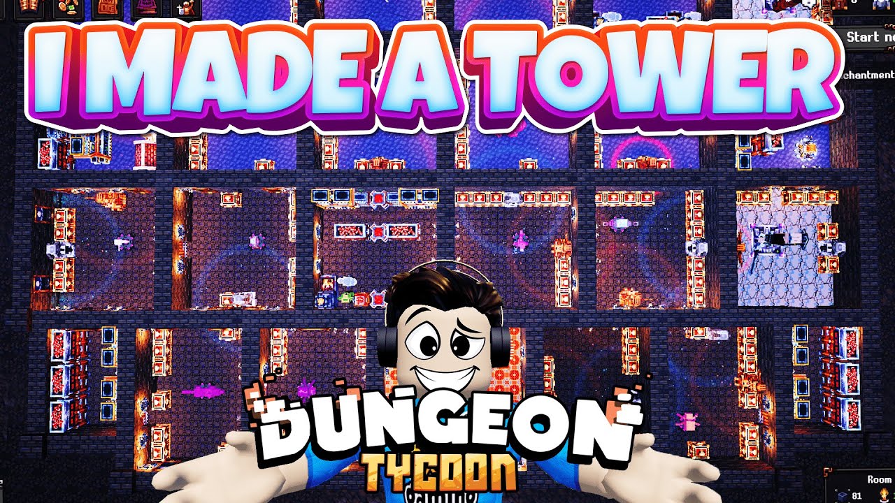 I made a TOWER Dungeon in Dungeon Tycoon and its.... - YouTube