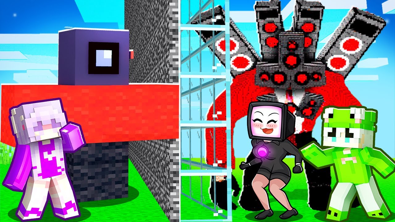 I HIRED TV WOMAN in a SKIBIDI BUILD Challenge! - YouTube