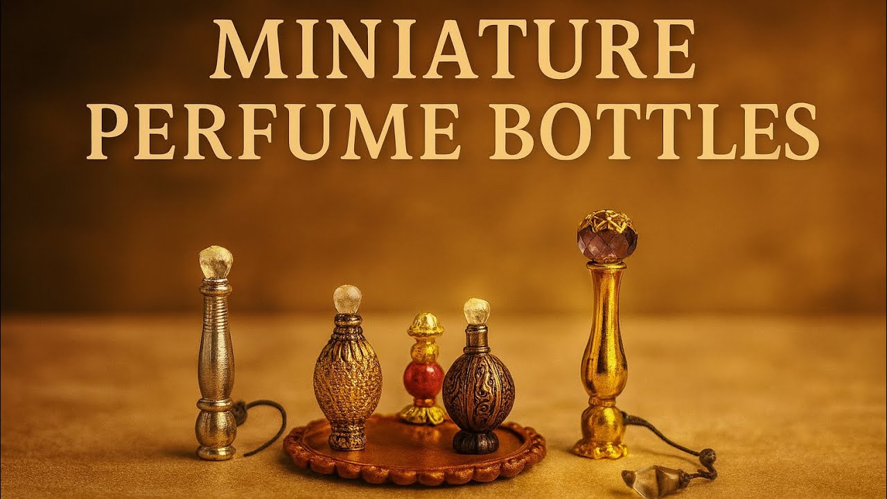 Elegant Vintage Miniature Perfume Bottles | Handmade Luxury DIY - YouTube