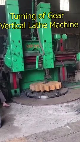Turning of Gear | Vertical Lathe Machine | Lathe Machine | Gear Turning ...