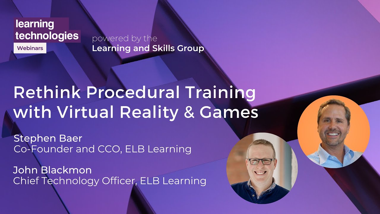 Rethink Procedural Training with Virtual Reality & Games - YouTube