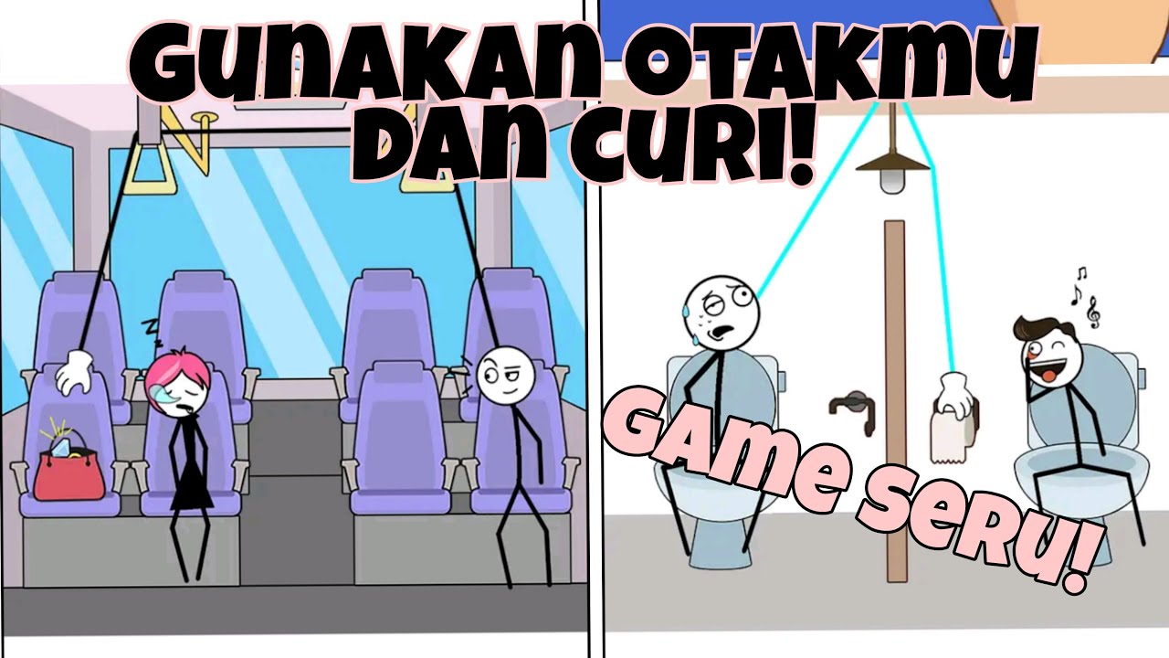 Bermain Game mencuri barang Seru&Kocak banget (thief puzzel) - YouTube