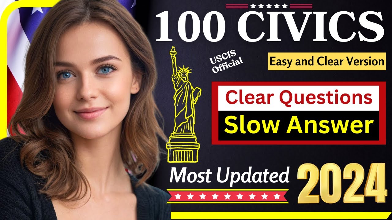 2024 EASY Answer USCIS Official 100 Civics Questions Answers For US 2024-easy-answer-uscis-official-100-civics-questions-answers-for-us