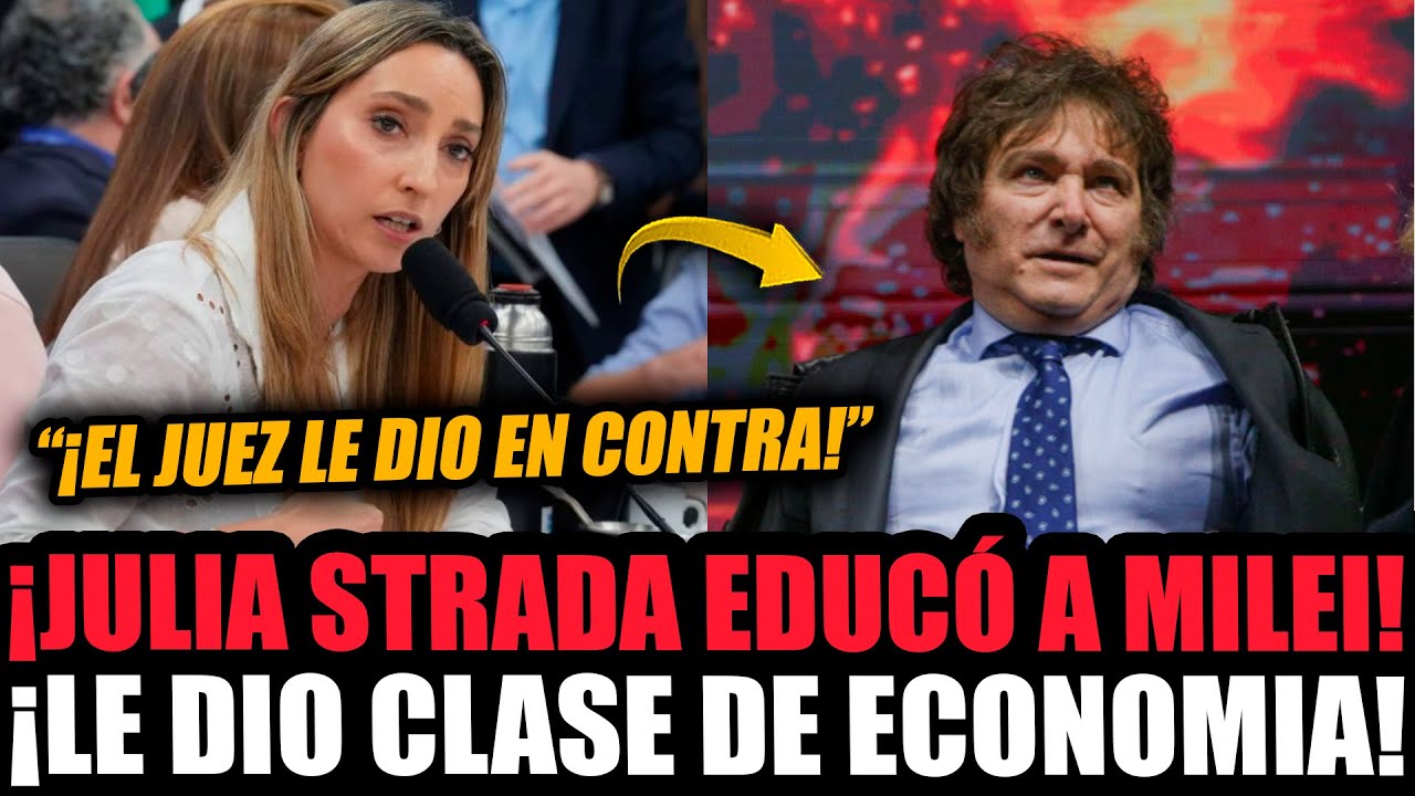 ¡JULIA STRADA LE DIO UNA CLASE DE ECONOMIA A MILEI Y DEJÓ A TODOS CON ...