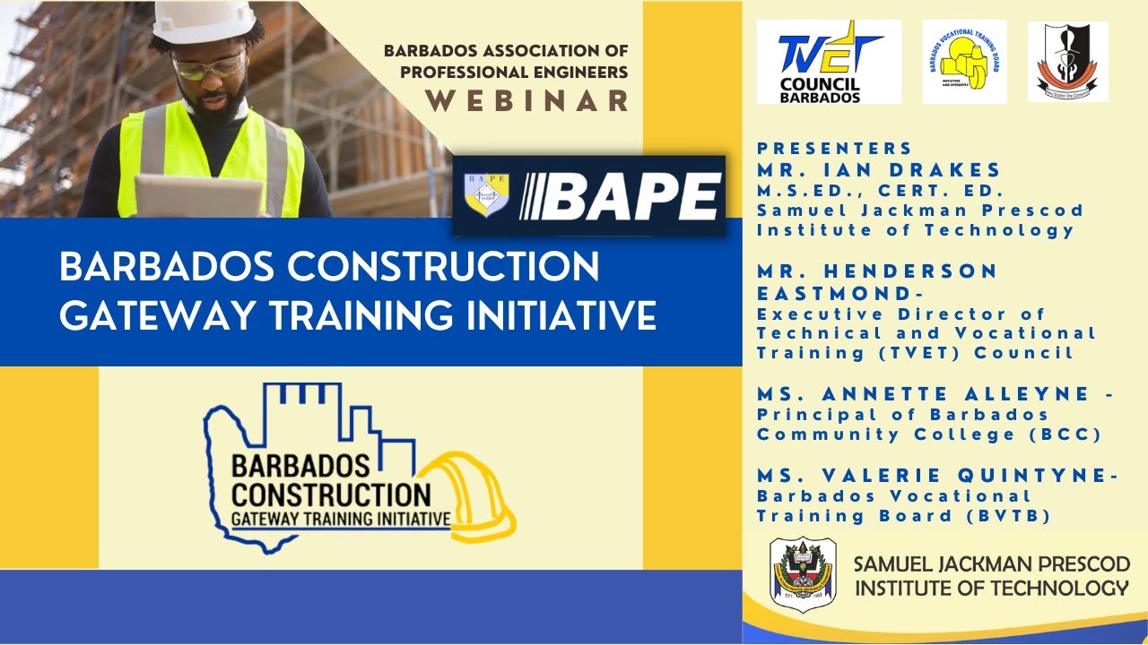 Barbados Construction Gateway Training Initiative - YouTube