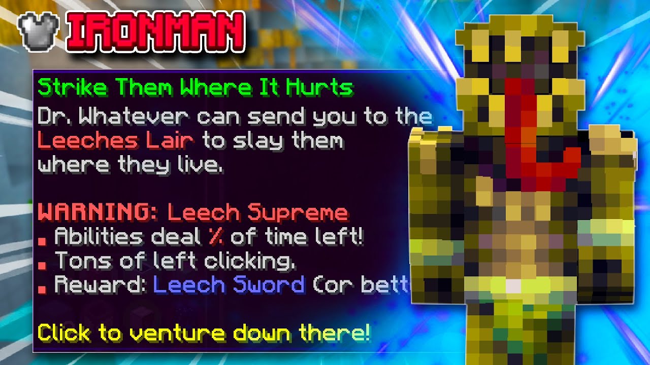 Fighting the *NEW* Supreme Leech RIFT BOSS... (Hypixel Skyblock Alpha) - YouTube