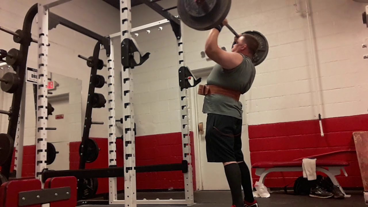 275 overhead press ohp - YouTube