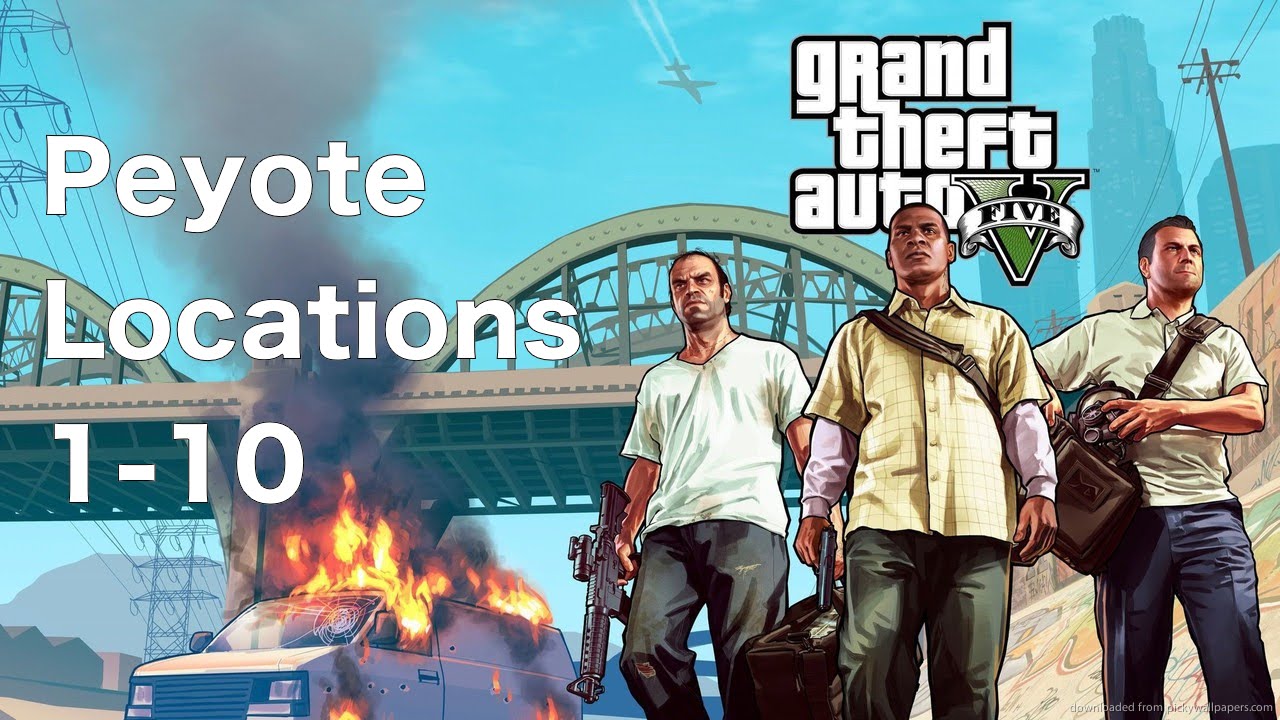 GTA 5- Peyote Locations 1-10 - YouTube