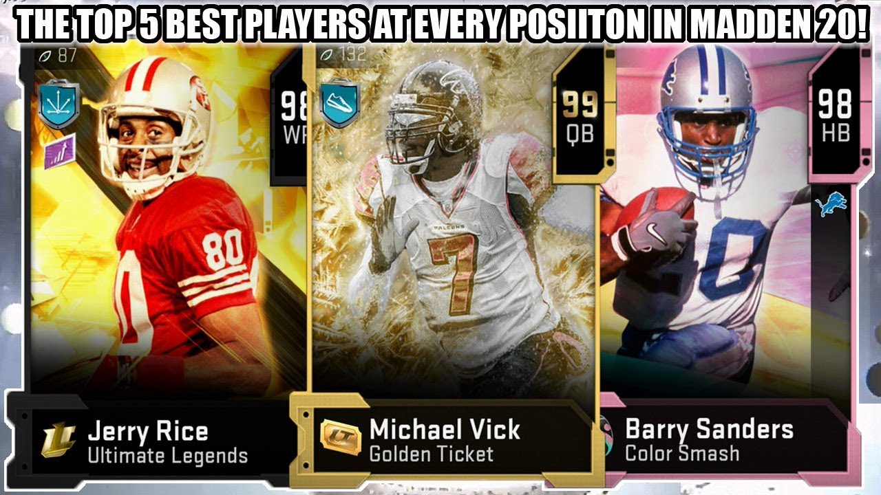 THE TOP 5 BEST PLAYERS AT EVERY POSITION ON OFFENSE IN MADDEN 20 ...