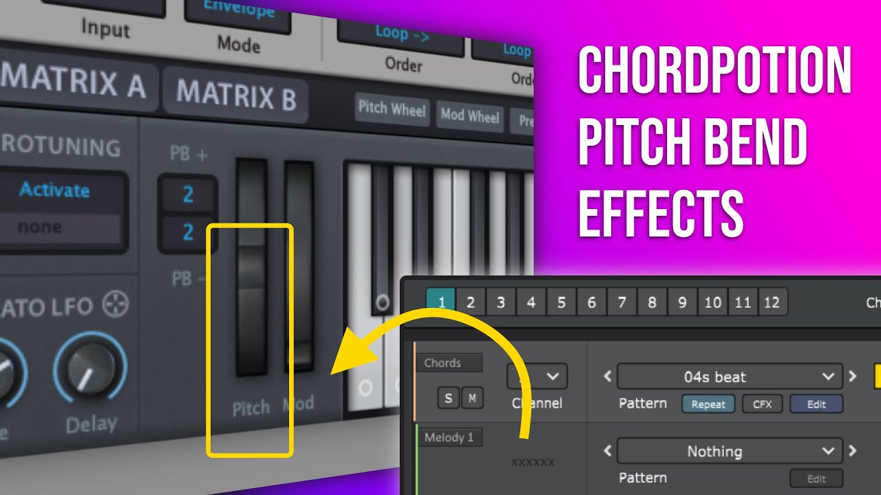 ChordPotion pitch bend effects tutorial - YouTube