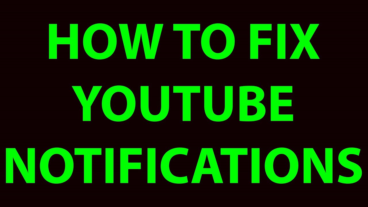 HOW TO FIX YOUTUBE EMAIL NOTIFICATIONS - YouTube