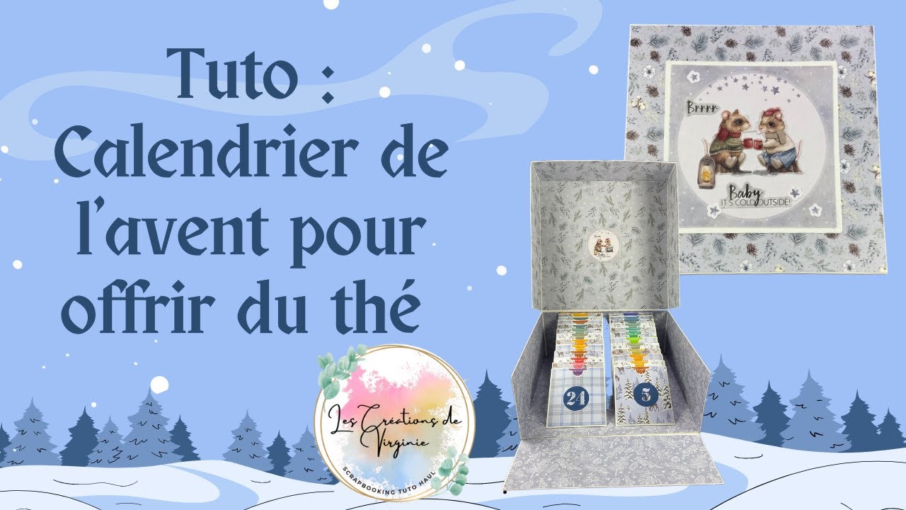 Tuto calendrier de l'avent pour offrir du thé - YouTube