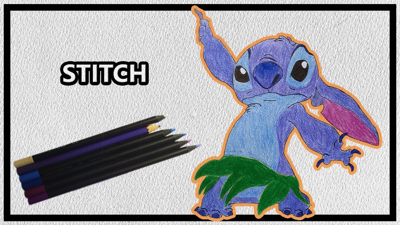 COMO DESENHAR STITCH - SPEED ART - YouTube