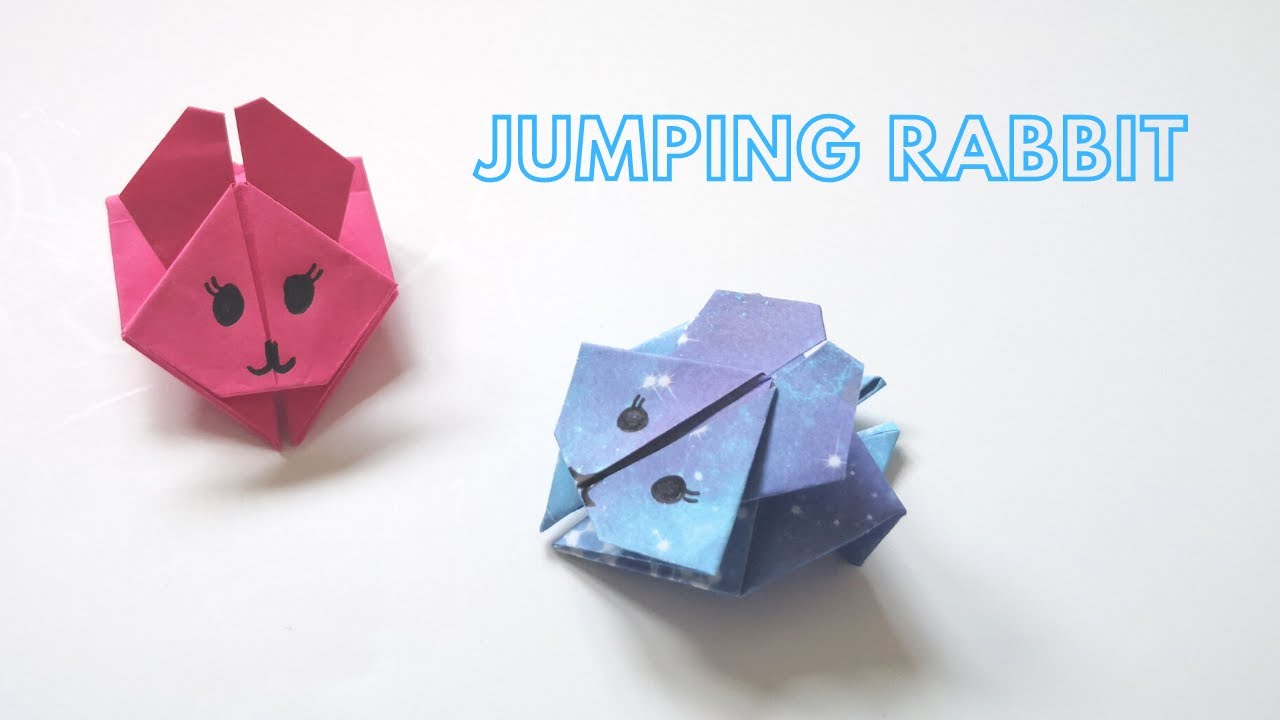 Origami Jumping Rabbit | Origami Jumping Bunny - YouTube