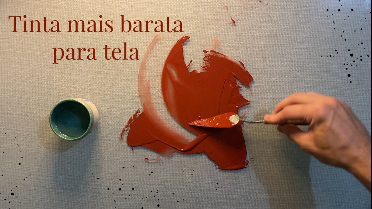 O que é a TÊMPERA VINÍLICA? Tinta barata e muito fácil de fazer - YouTube