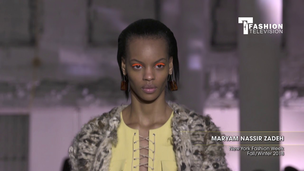 MARYAM NASSIR ZADEH New York Fashion Week Fall/Winter 2018 - YouTube