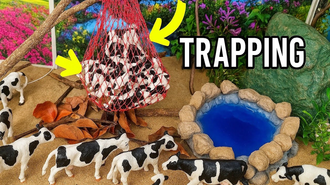 diy | Miniature cow farm | Mini tractor | cattle fodder | miniature ...