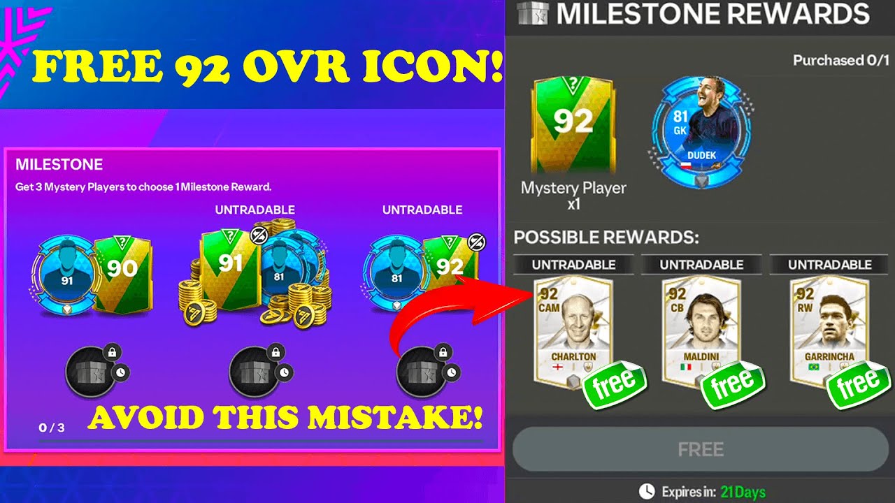 FREE 92 OVR ICON!! NEW EVENT RIVALS! AVOID DOING THIS MISTAKE! - YouTube