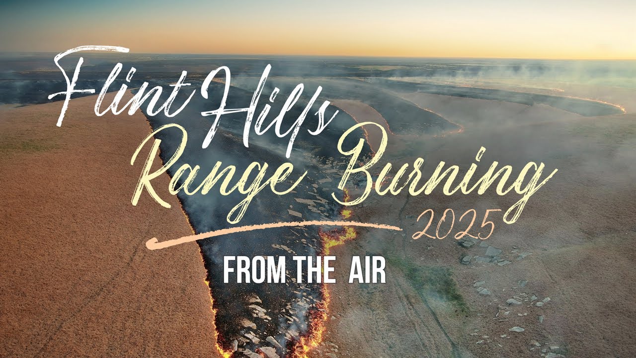 Flint Hills Range Burning 2025 - YouTube