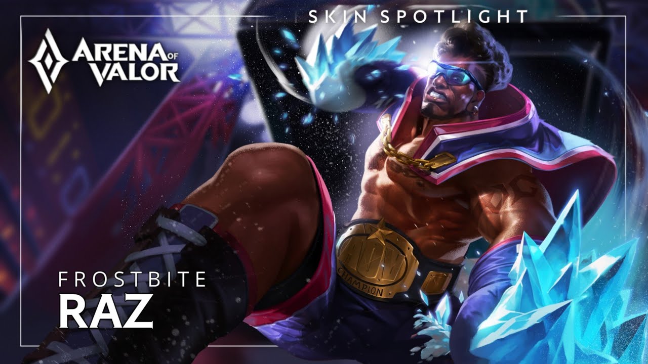 Skin Spotlight: Raz — Frostbite | Arena of Valor | TiMi - YouTube