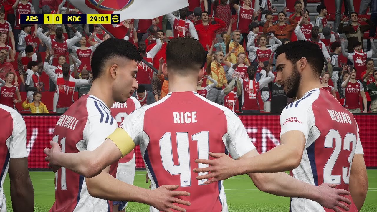 eFootball 2025 UCL 1st Leg Arsenal vs Real Madrid Gameplay - YouTube