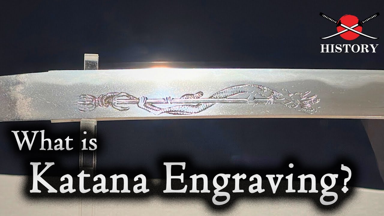 The meaning of Katana Engraving / Katana Sword Making, Shogun - YouTube