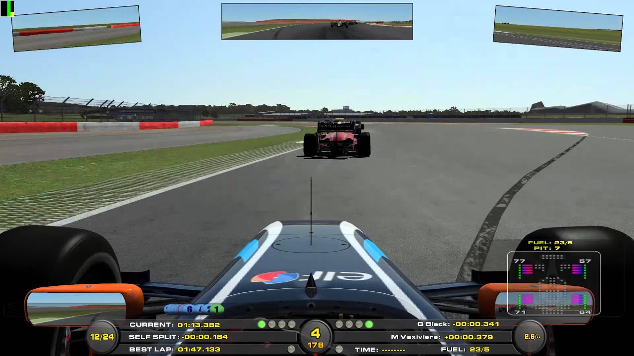 The first one (rF2 Formula Renault 3.5 at Silverstone) - YouTube
