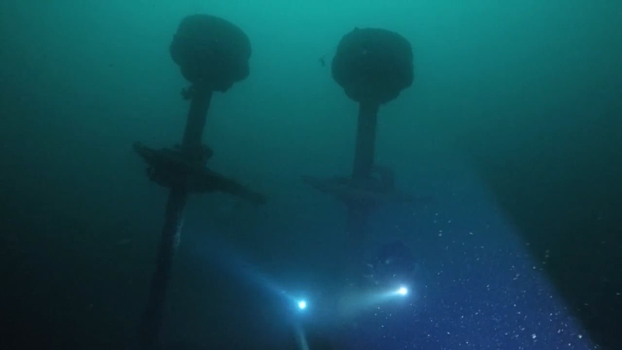 Dive on the wreck of SMS Nürnberg - YouTube