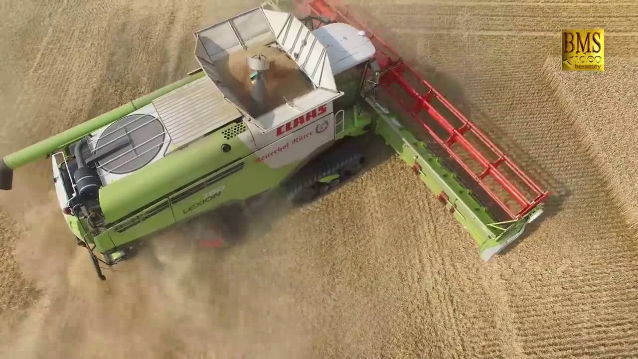 Big combine harvesters WORLD MACHINE - YouTube