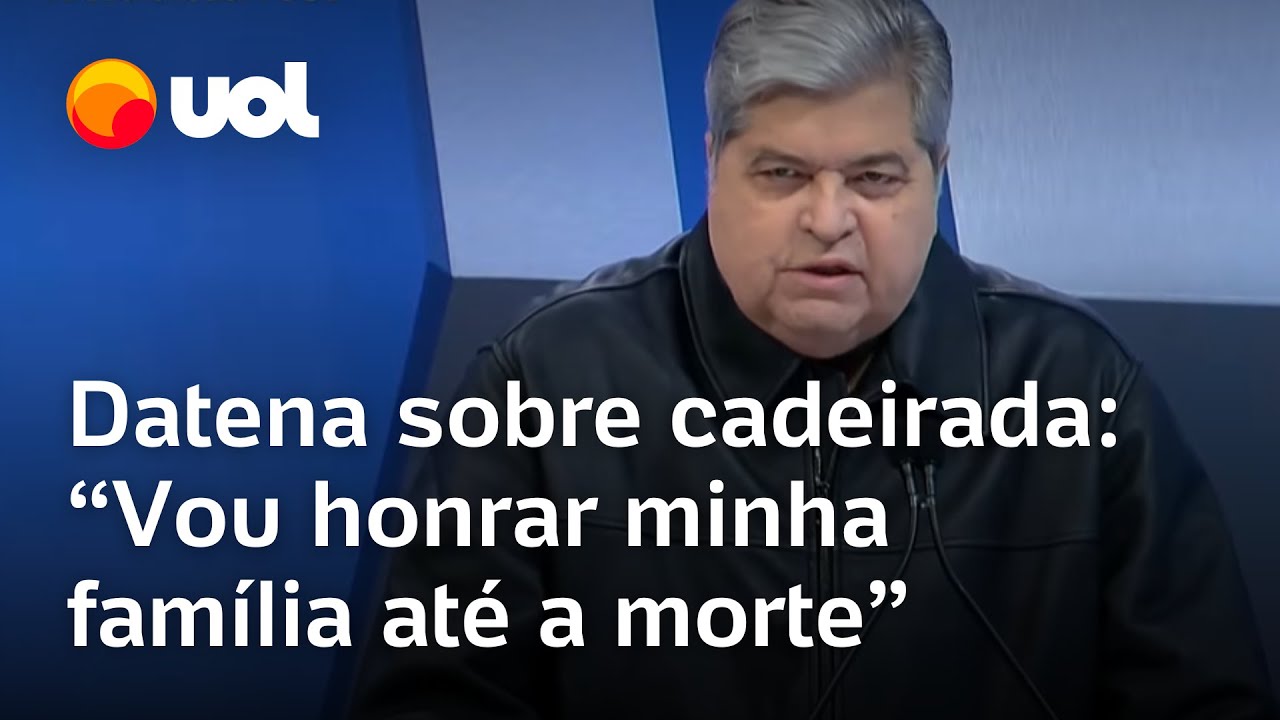 Datena sobre cadeirada: ‘Não estou feliz com o que aconteceu, mas vou ...