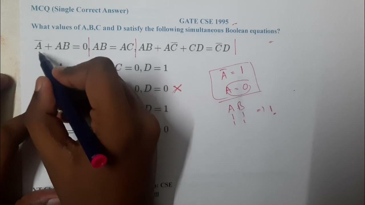 GATE CSE 1995 || Digital Electronics || GATE Insights Version: CSE - YouTube