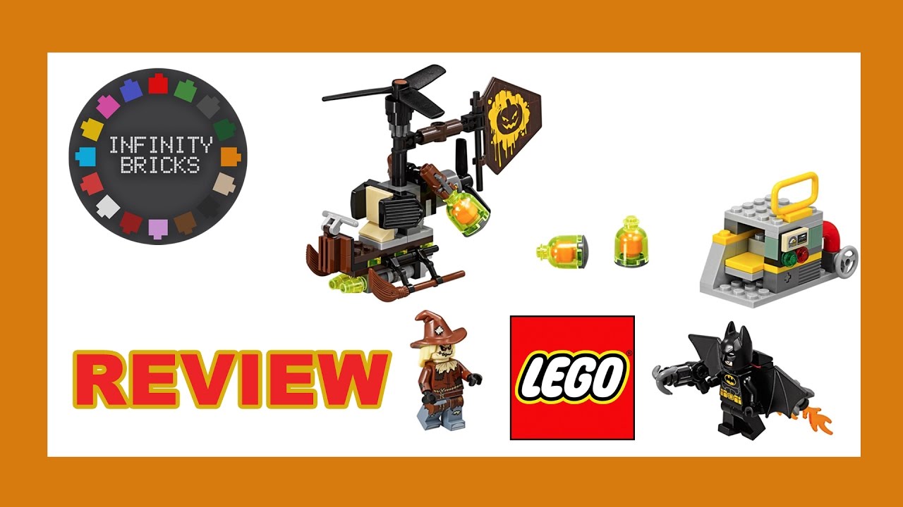 LEGO Batman Movie Scarecrow Fearful Face off 70913 Set Review - YouTube