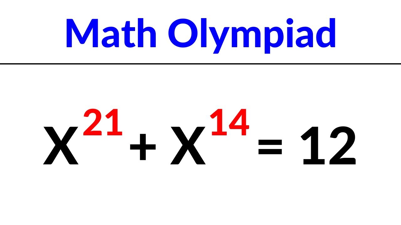A Nice Math Olympiad Algebra Problem | Find all values of X - YouTube