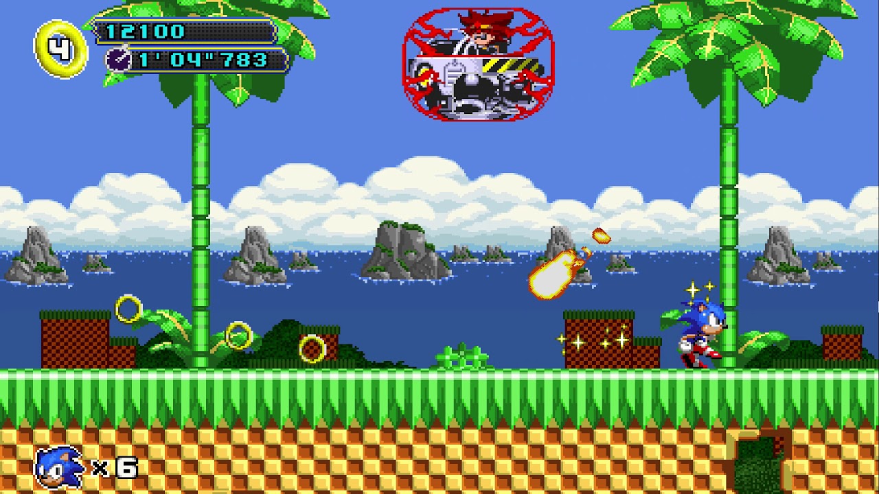 Sonic 4 1995 beta 1 новое приключение - YouTube