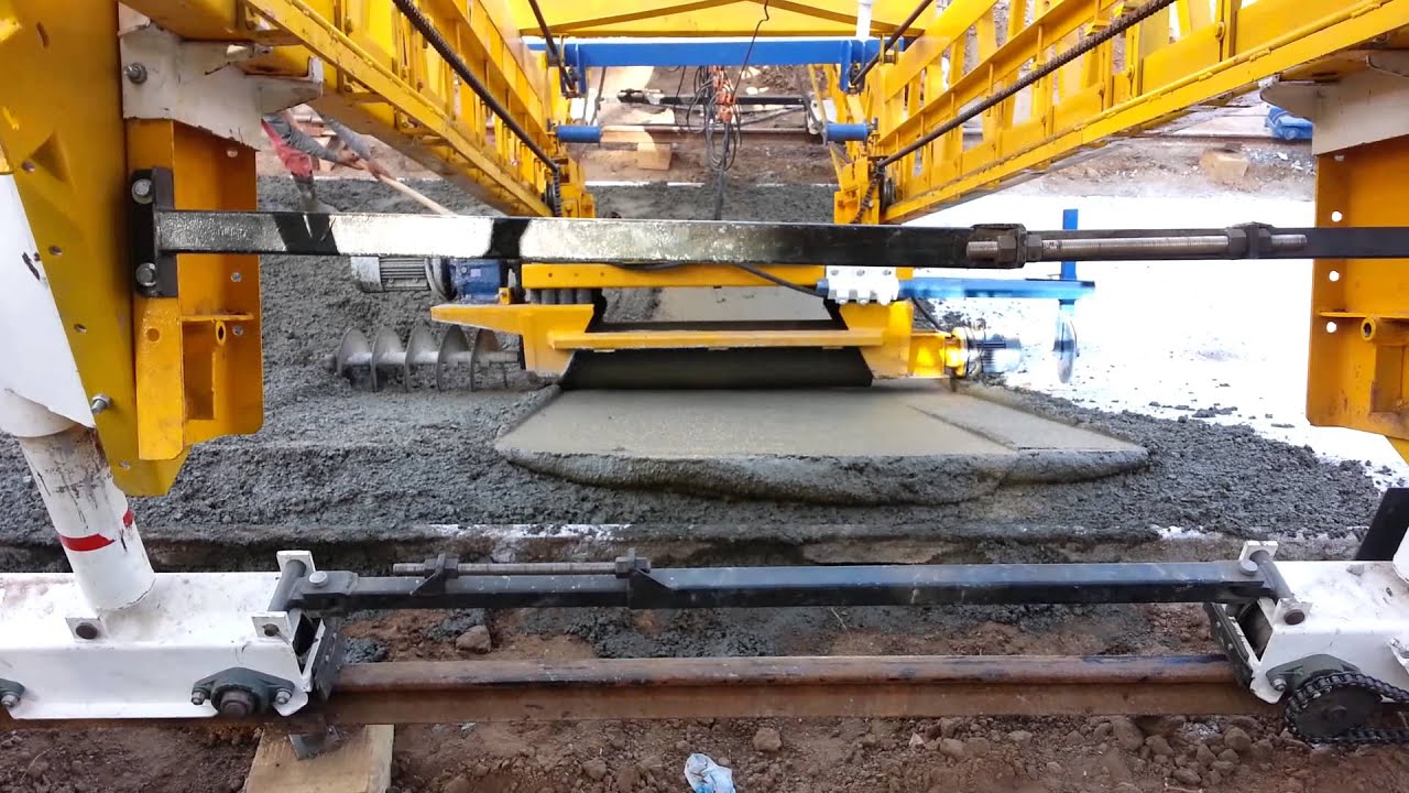 Canal Paver Lining Machine - YouTube