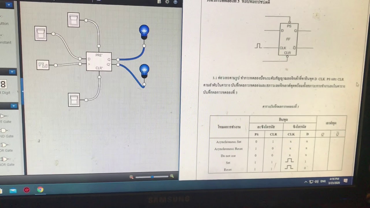 Lab 6 Flip-Flop - YouTube