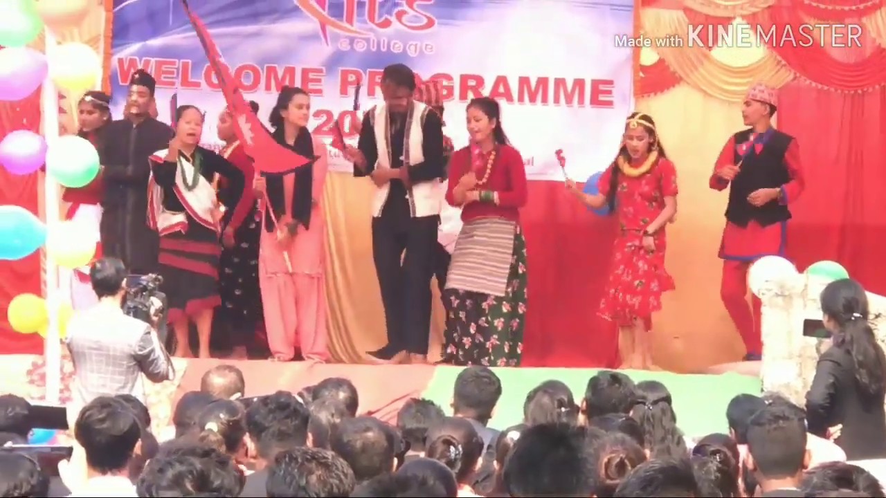 Hami Nepali hamrae Nepal cultural dance_Welcome Program , LITS COLLEGE ...