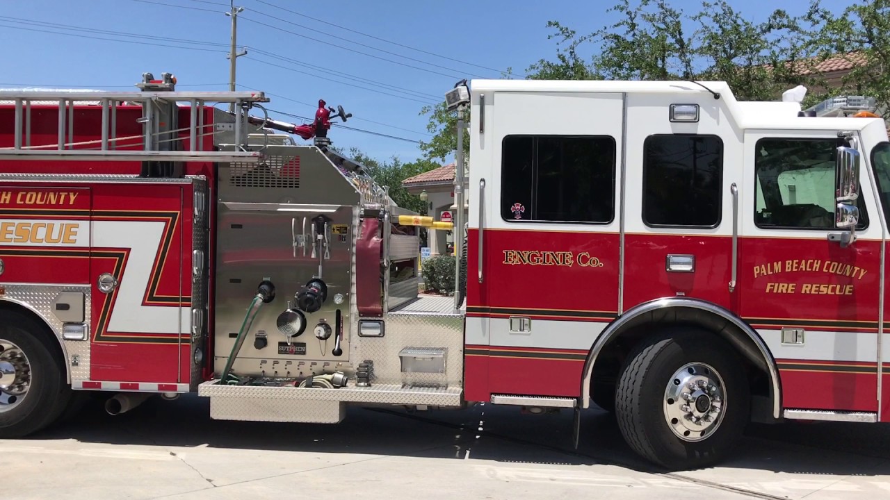 PALM BEACH COUNTY FIRE RESCUE ENGINE 91 & PARAMEDICS RESCUE 91 ...