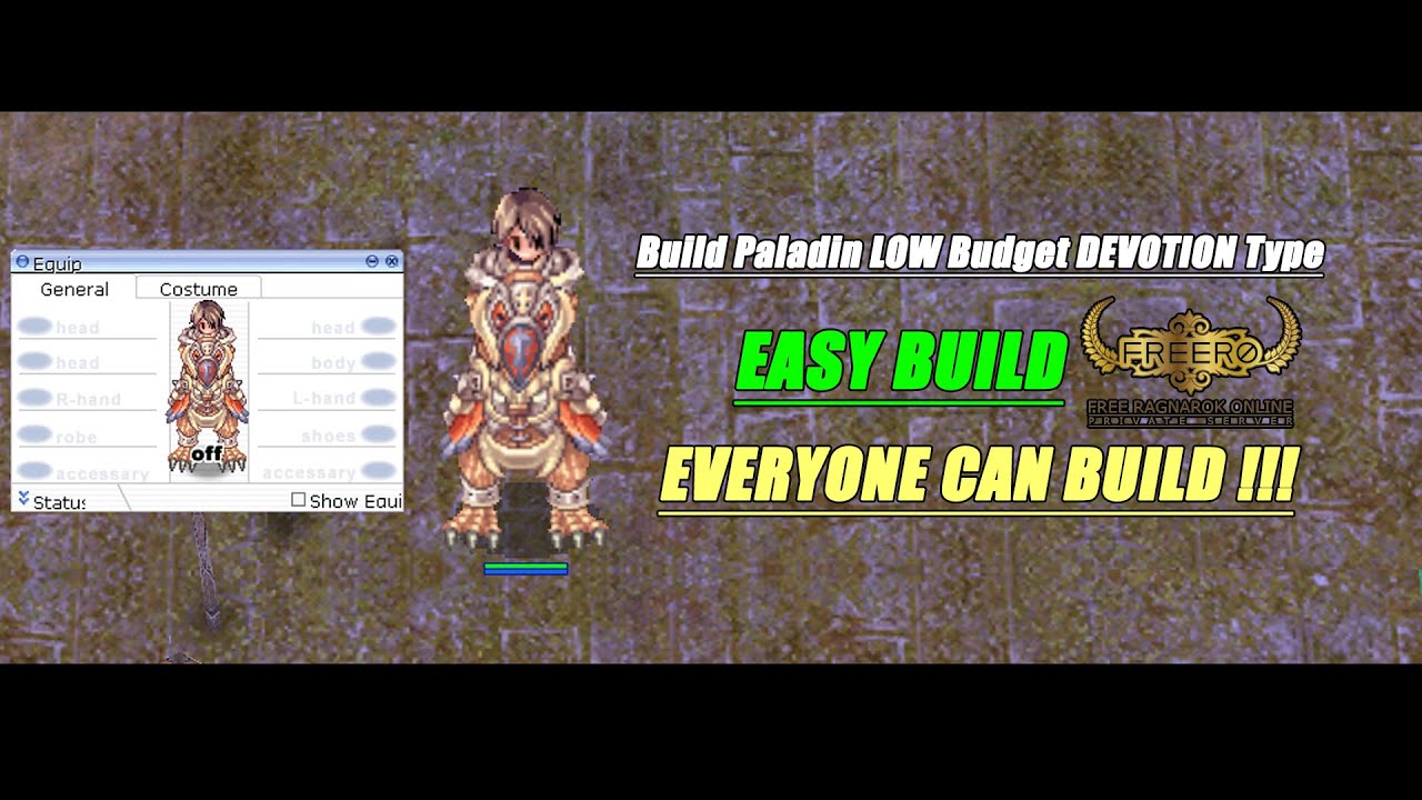 Pre Renewal Build Paladin DEVOTION Type LOW Budget, EASY Build - Free ...