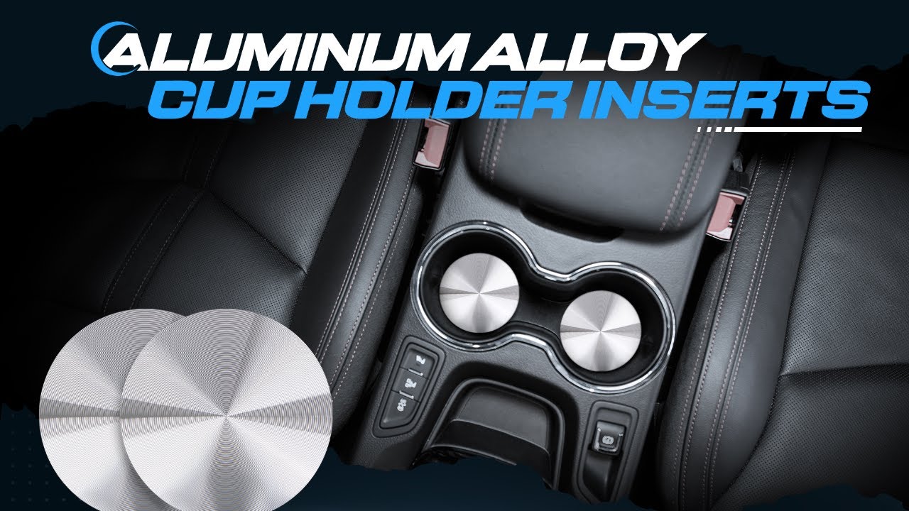 2 Piece Aluminum Car Cup Holder Insert - Car Coasters for Cup Holders ...