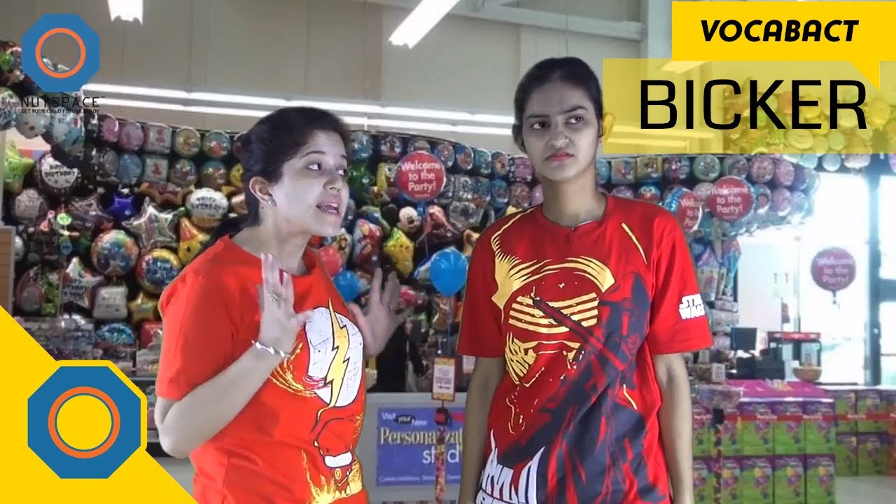Bicker Meaning | VocabAct | NutSpace - YouTube