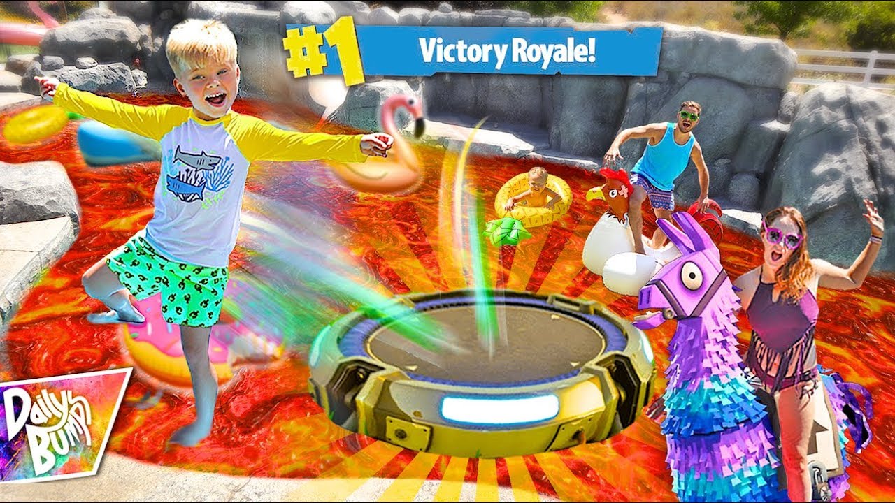 FORTNITE POOL IS LAVA Challenge! 🔥🔥 (VICTORY ROYALE!!) - YouTube