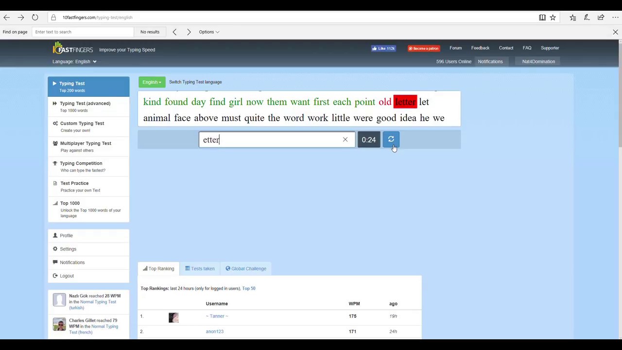 Typing Fast on a 10fastfingers.com English Test: (148 wpm!!) - YouTube