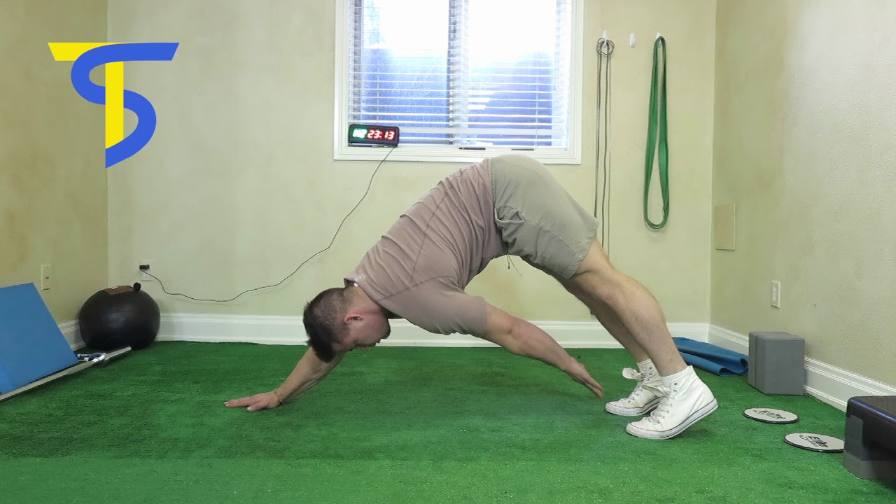How To Do Push up Toe Reach Variant - YouTube