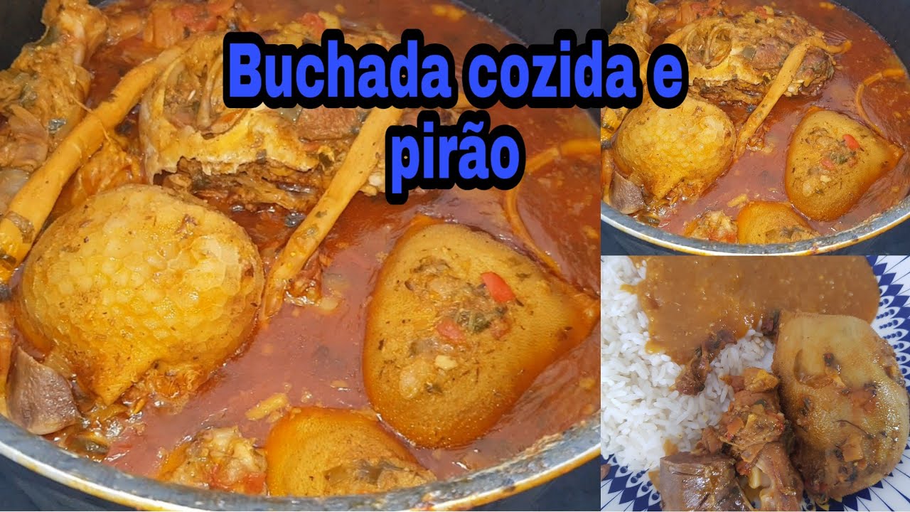 Buchada cozida e pirão | Luiz Pinto - YouTube