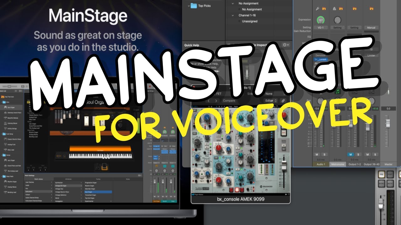 Apple Mainstage for Voice Over - YouTube