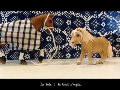 Tutoriel : Faire un licol pour schleich simplement et rapidement. - YouTube