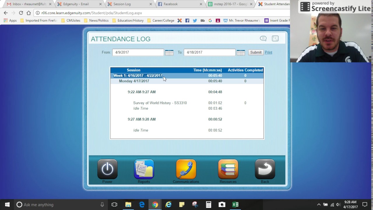 Checking Your Own Attendance in Edgenuity - YouTube